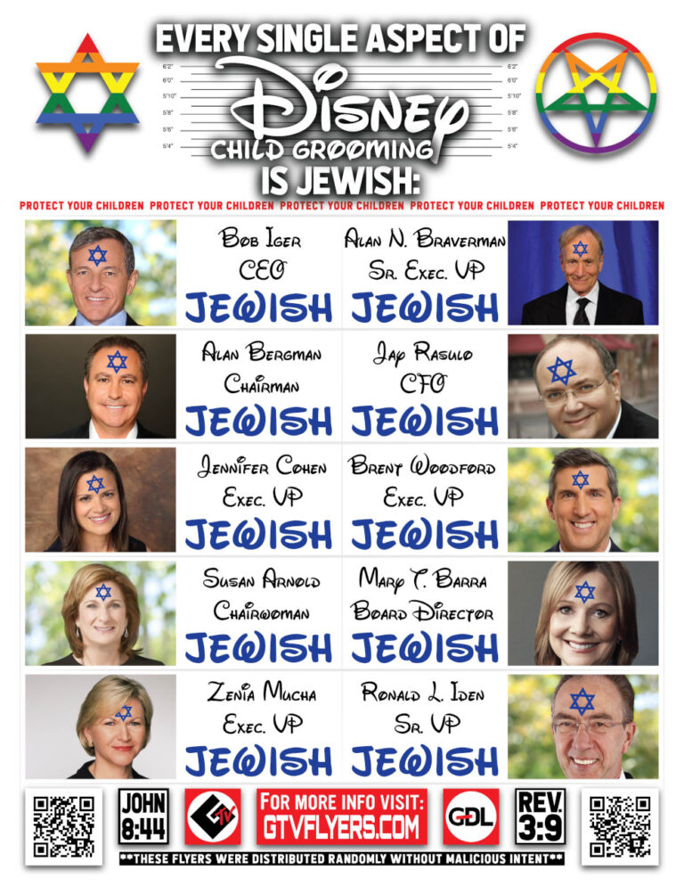 Every Single Aspect of Disney is Jewish – GTV Flyers